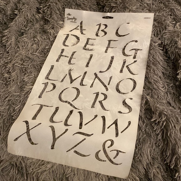 plaid | Office | Abc Stencils | Poshmark